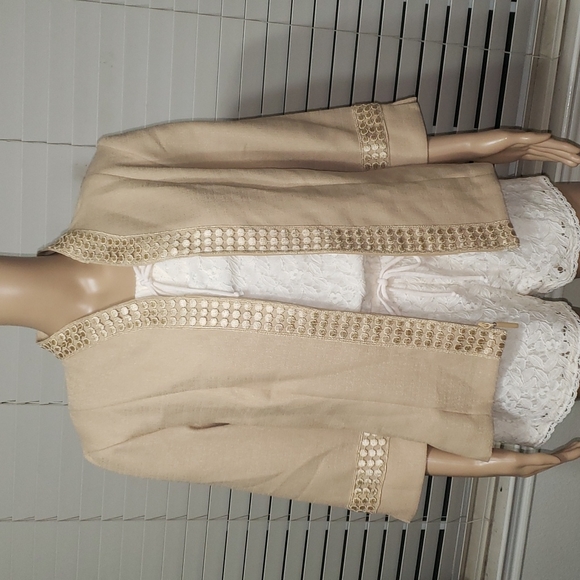 Koret | Jackets & Coats | Koret 6 Embroidered Piping Around Hems Zip Up ...